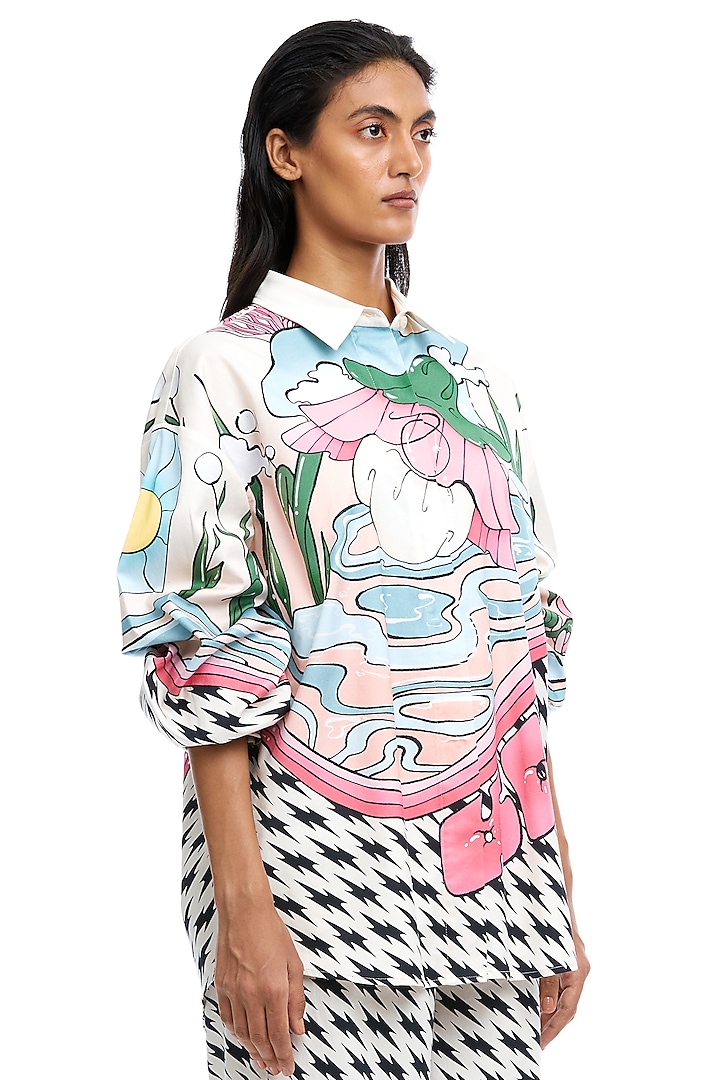 Multi-Colored Printed Shirt Design by Kanika Goyal at Pernia's Pop Up ...