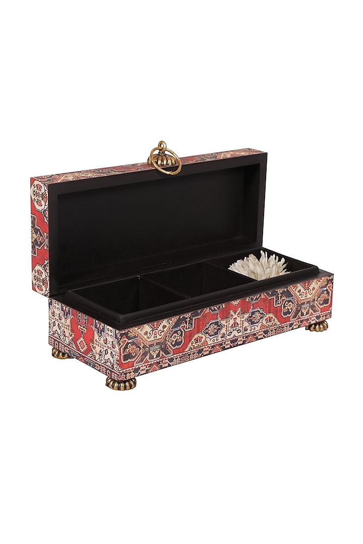 Multicolor Wooden & Resin Kama Utility Box With Metal Hook by Karo at ...