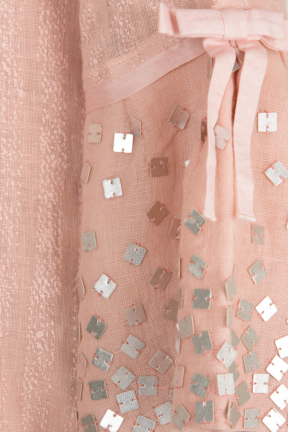Dusty Rose Embroidered Dress With Subtle Print by Kaveri at Pernia's ...