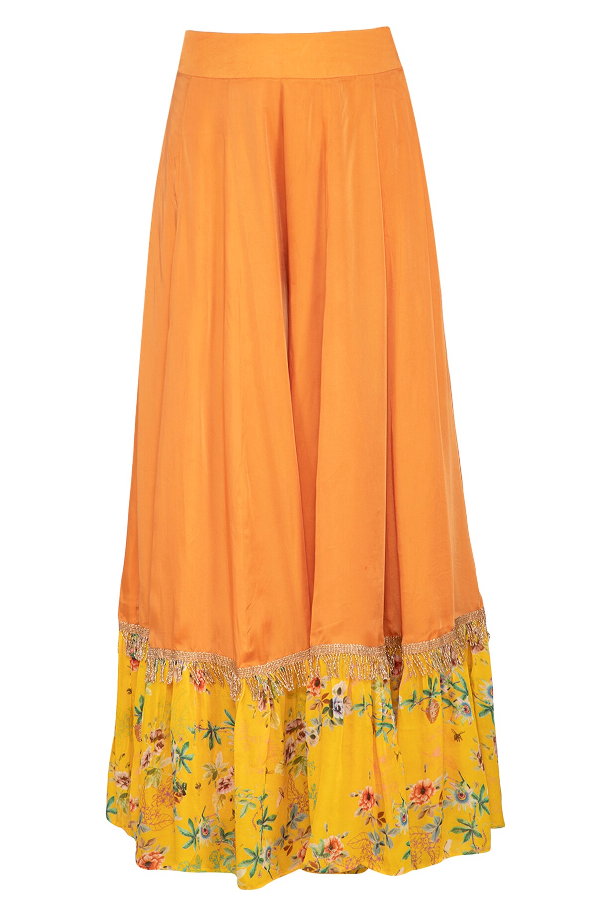 Rust Orange Embroidered & Printed Sharara Set by KAIA at Pernia's Pop ...