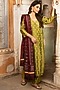 Mehendi Green Hand Embroidered Angrakha Set Design by Kritika Dawar at ...