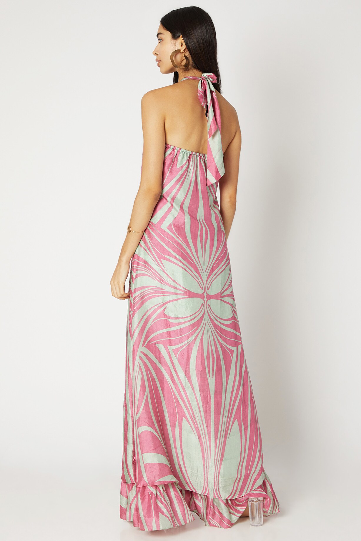 Blush Pink Printed Maxi Dress by Kritika Murarka at Pernia's Pop Up ...