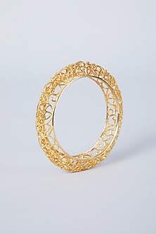 Gold Plated Mesh Bangle Design by Just Shraddha at Pernia's Pop Up Shop ...