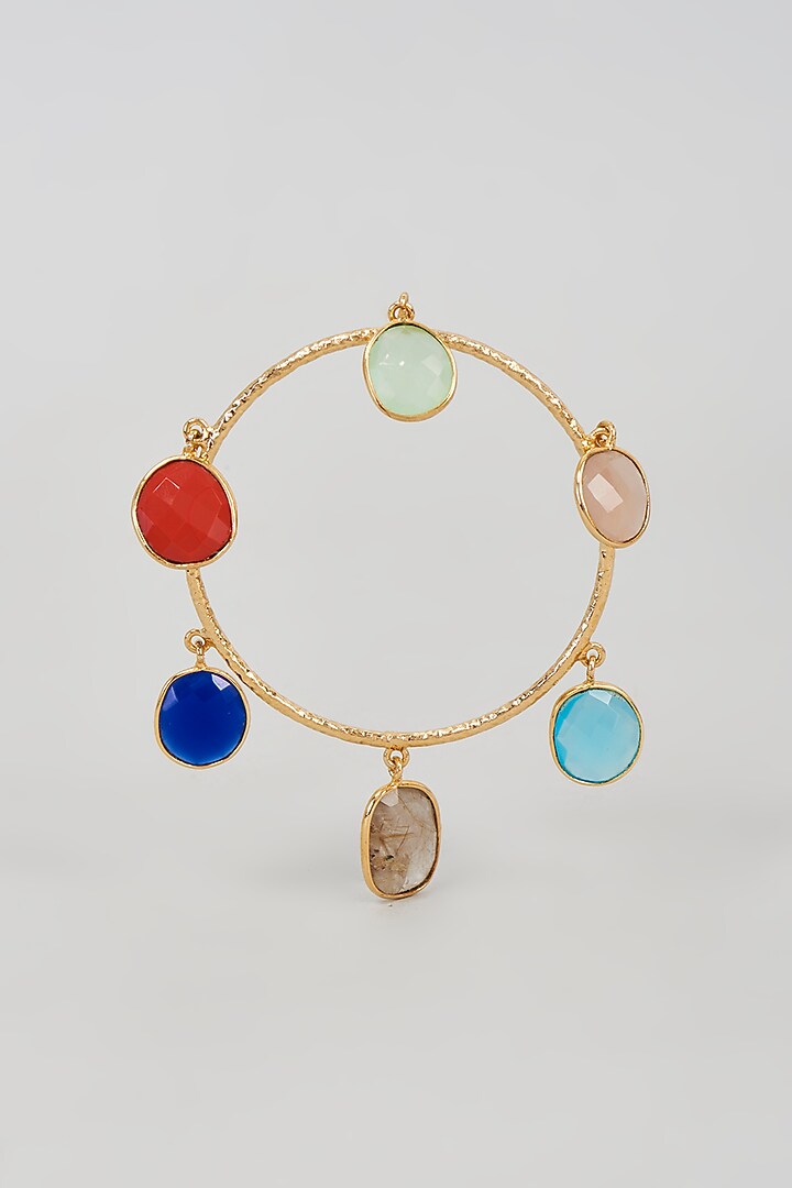 Gold Plated Multi-Colored Stone Bangle by Just Shraddha at Pernia's Pop ...