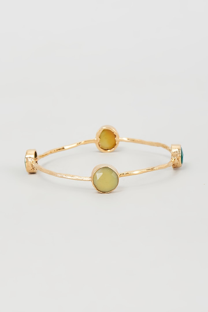 Gold Plated Multi-Colored Stone Bangle by Just Shraddha at Pernia's Pop ...