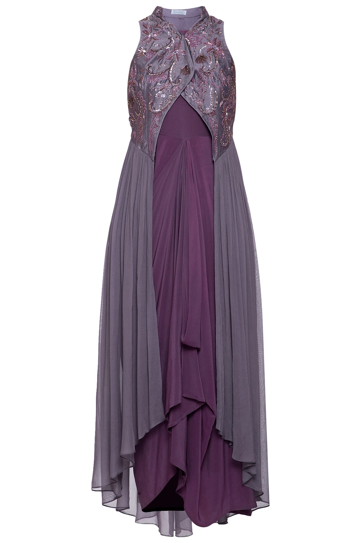 Violet dress with draped jacket by K-ANSHIKA Jaipur at Pernia's Pop Up ...