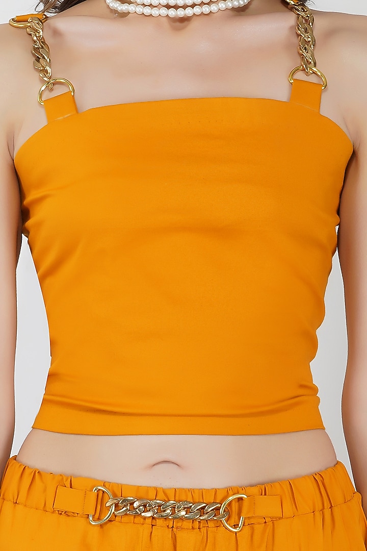 Mustard Gold Tube Top by Kovet at Pernia's Pop Up Shop 2024