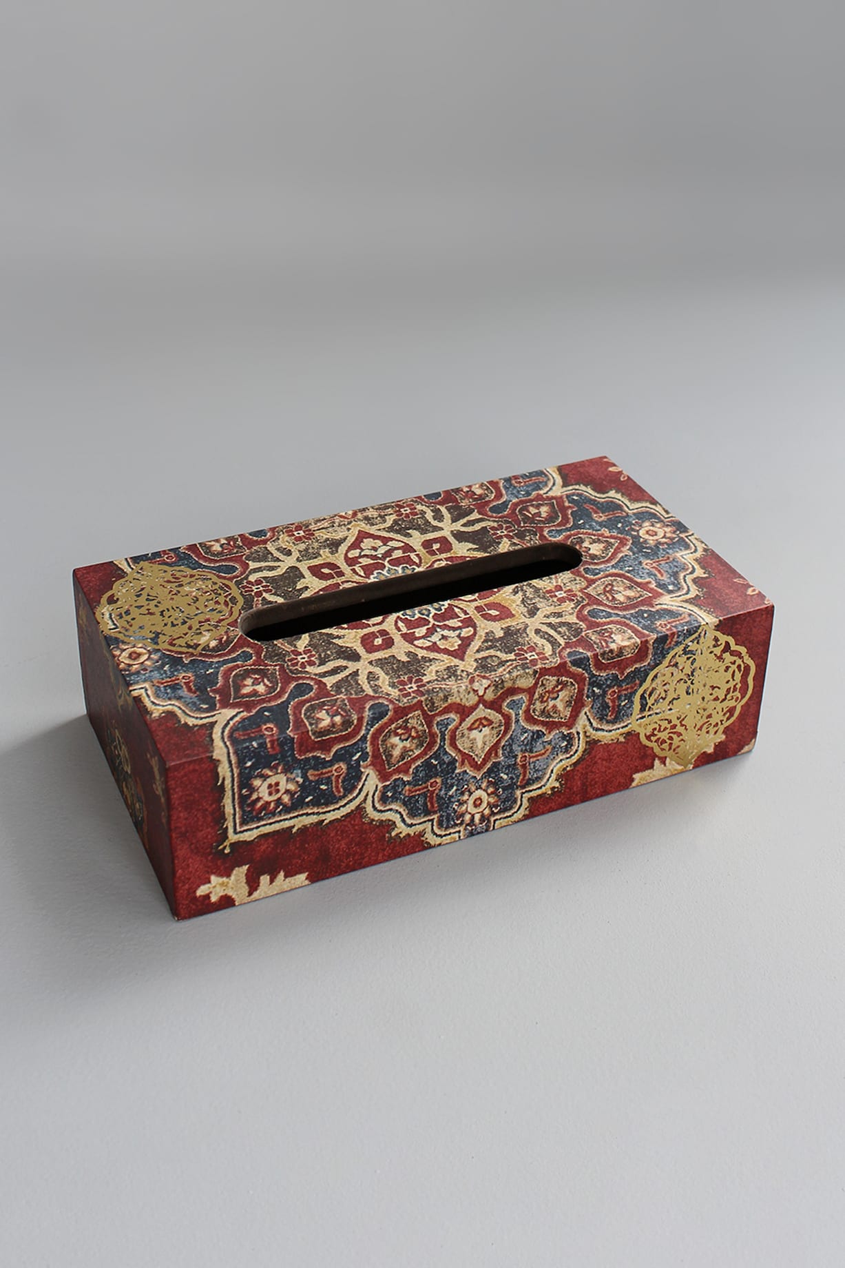 Maroon Wooden Tissue Box by Karo at Pernia's Pop Up Shop 2025