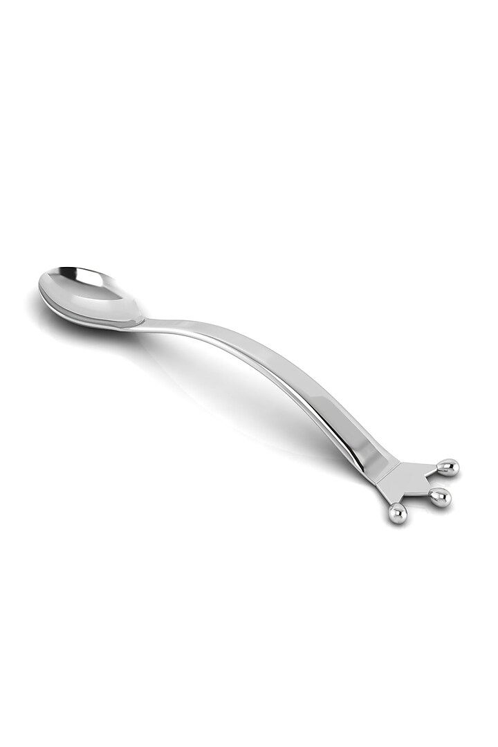 Sterling Silver Majestic Curved Baby Spoon by KRYSALIIS KIDS at Pernia ...
