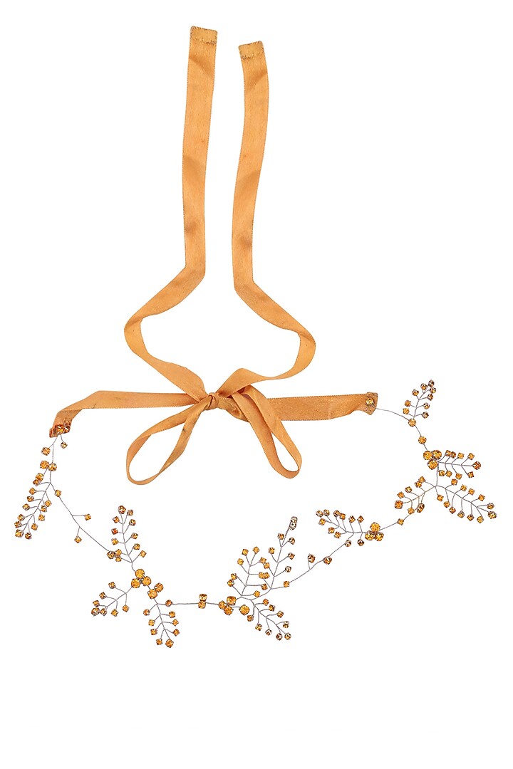 Karleo presents Orion smoked topaz crystal embellished headpiece ...