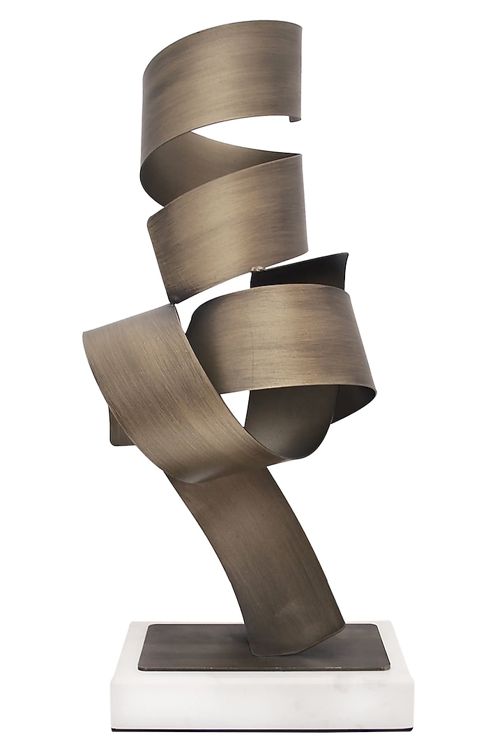 Bronze Metal & Marble Helix Sculpture by La Dimora Selections at Pernia ...
