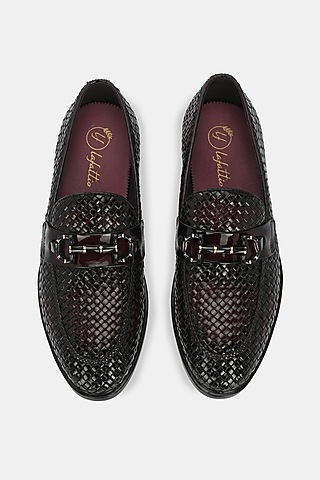 Cherry Genuine Spanish Leather Handcrafted Loafers by LAFATTIO at ...