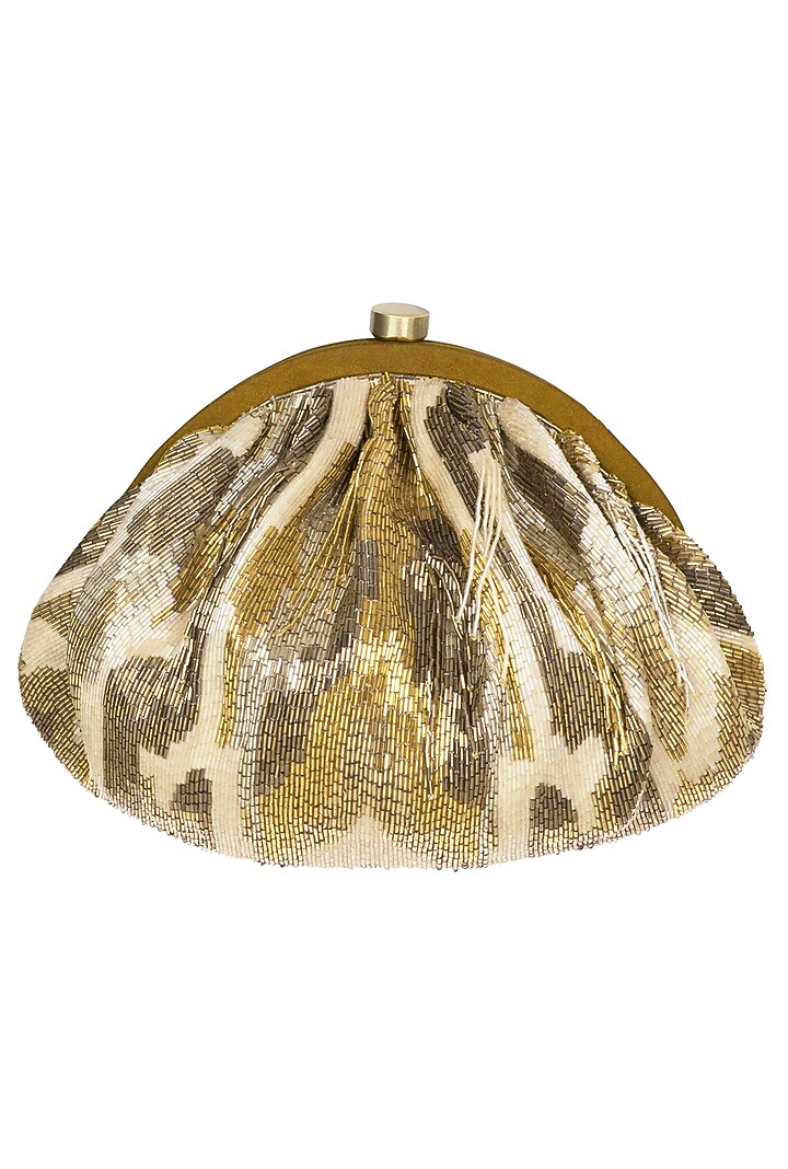 Ombre gold beads tasseled elegant pouch available only at Pernia's Pop ...