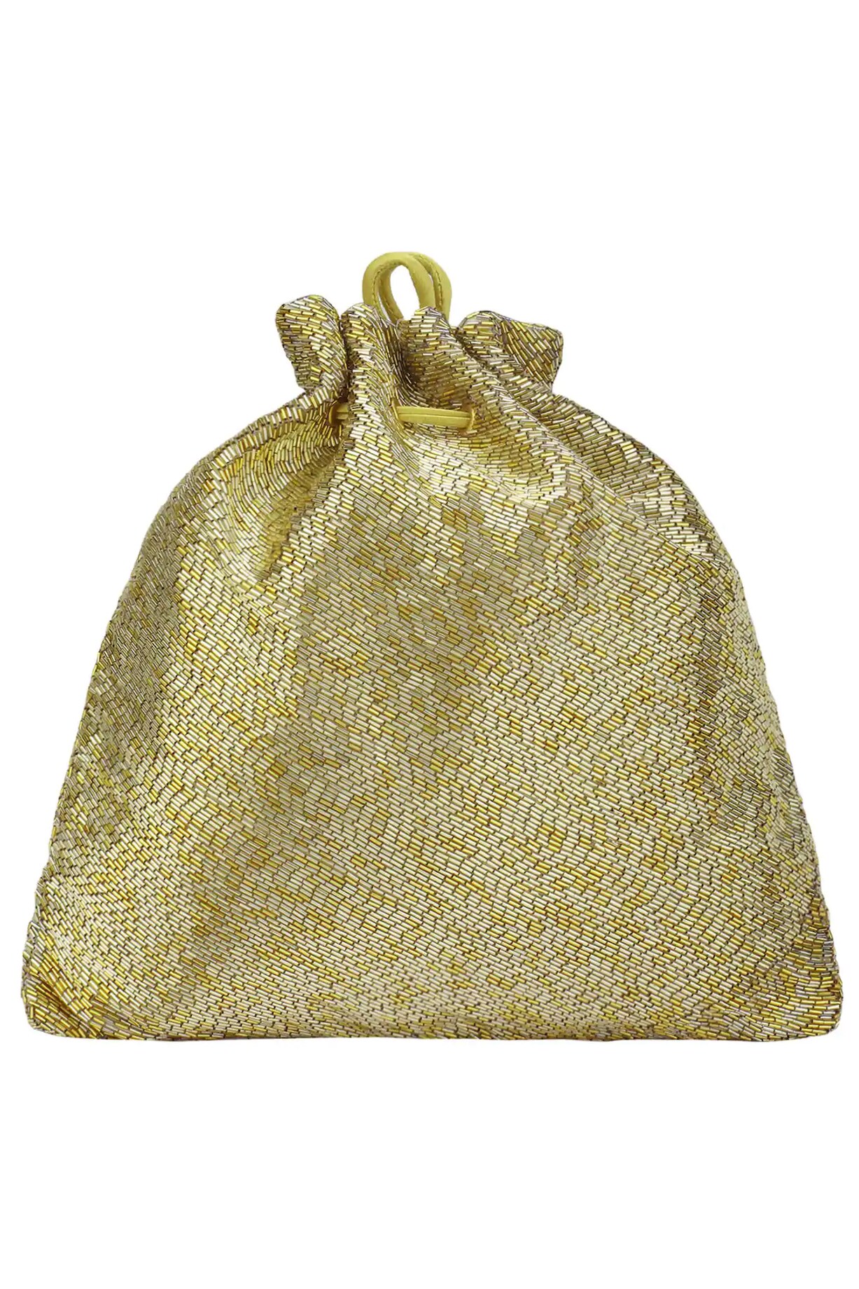 Gold embroidered cesta potli bag available only at Pernia's Pop Up Shop ...