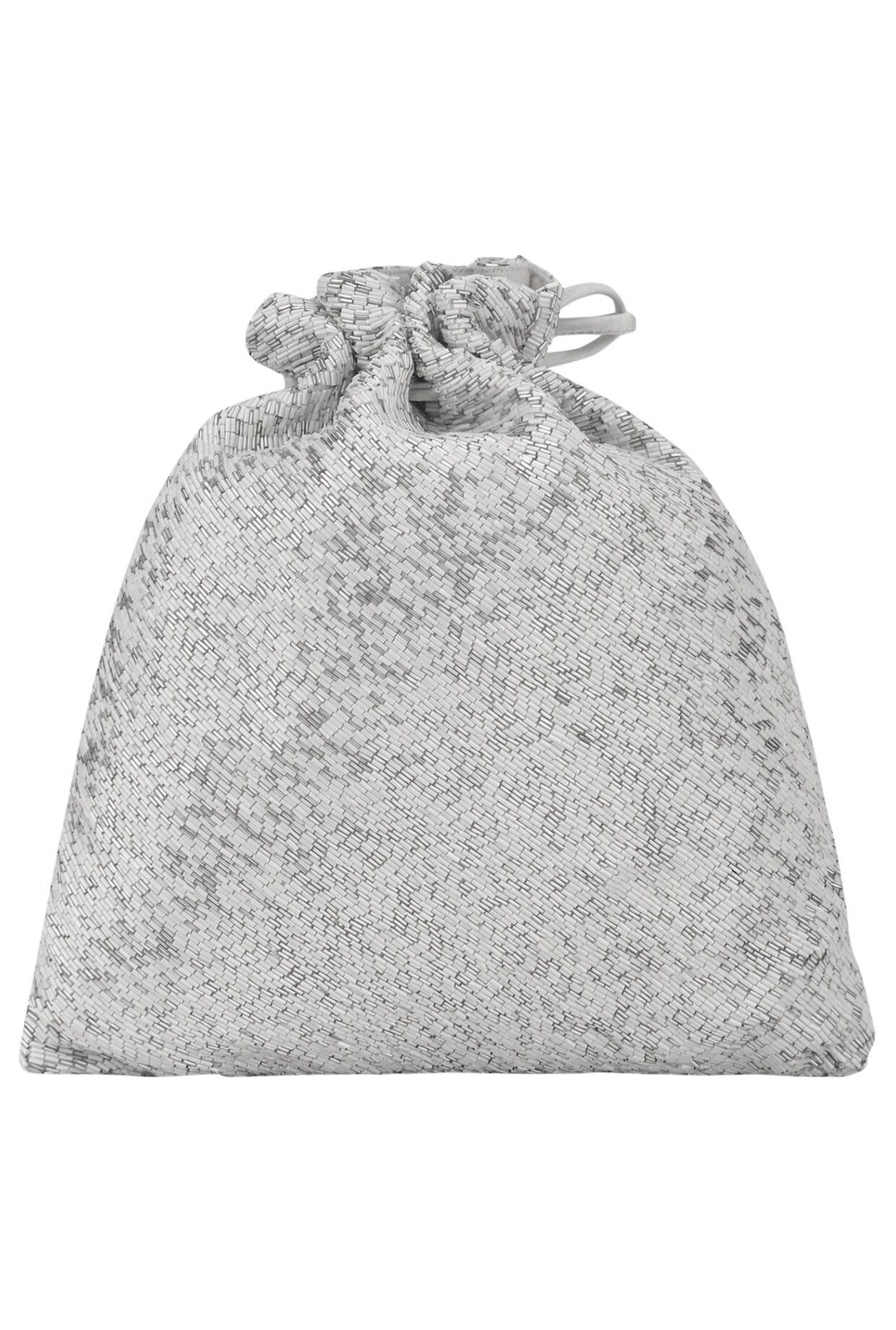 Ivory embroidered cesta potli bag available only at Pernia's Pop Up ...