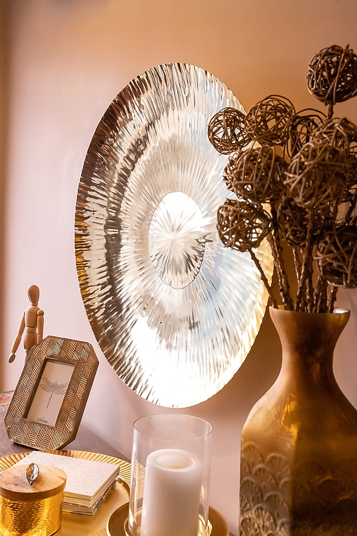 Gold Disc Wall Art Design by Logam at Pernia's Pop Up Shop 2024