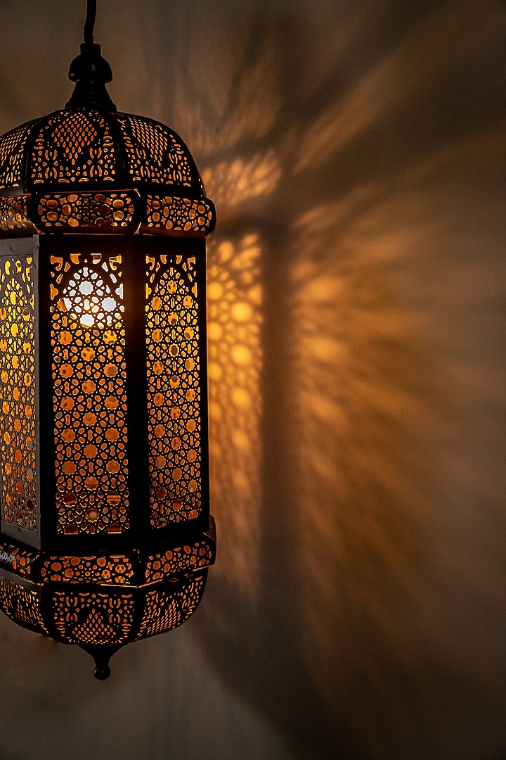 Black & Gold Handcrafted Hanging Light by Logam at Pernia's Pop Up Shop ...