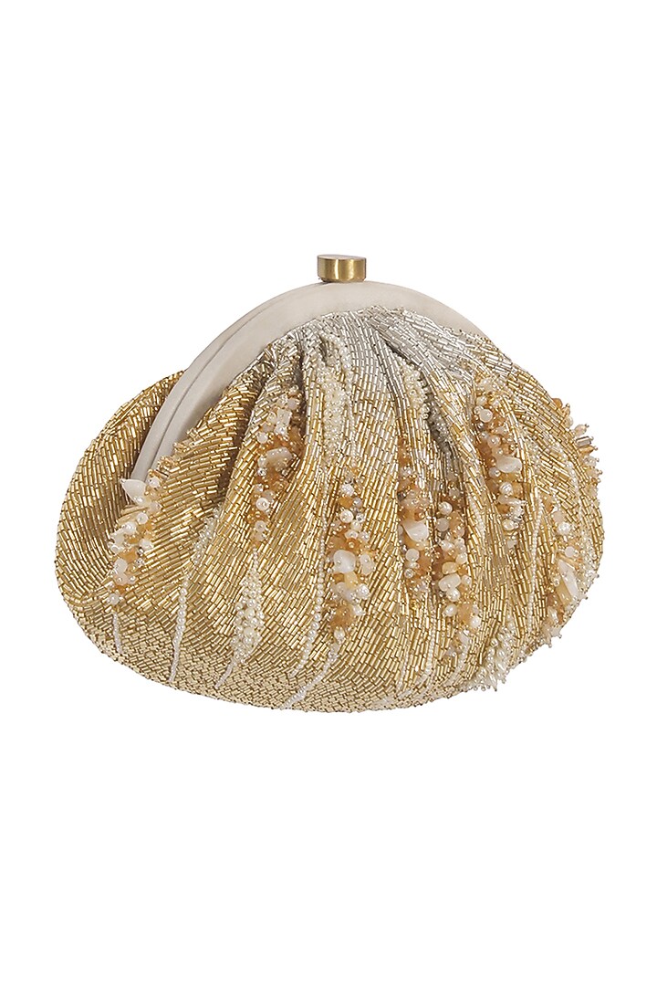 Silver & Gold Embellished Pouch by Lovetobag at Pernia's Pop Up Shop 2026