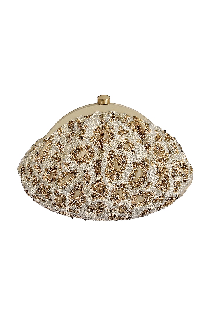 Golden Leopard Embroidered Clutch by Lovetobag at Pernia's Pop Up Shop 2025
