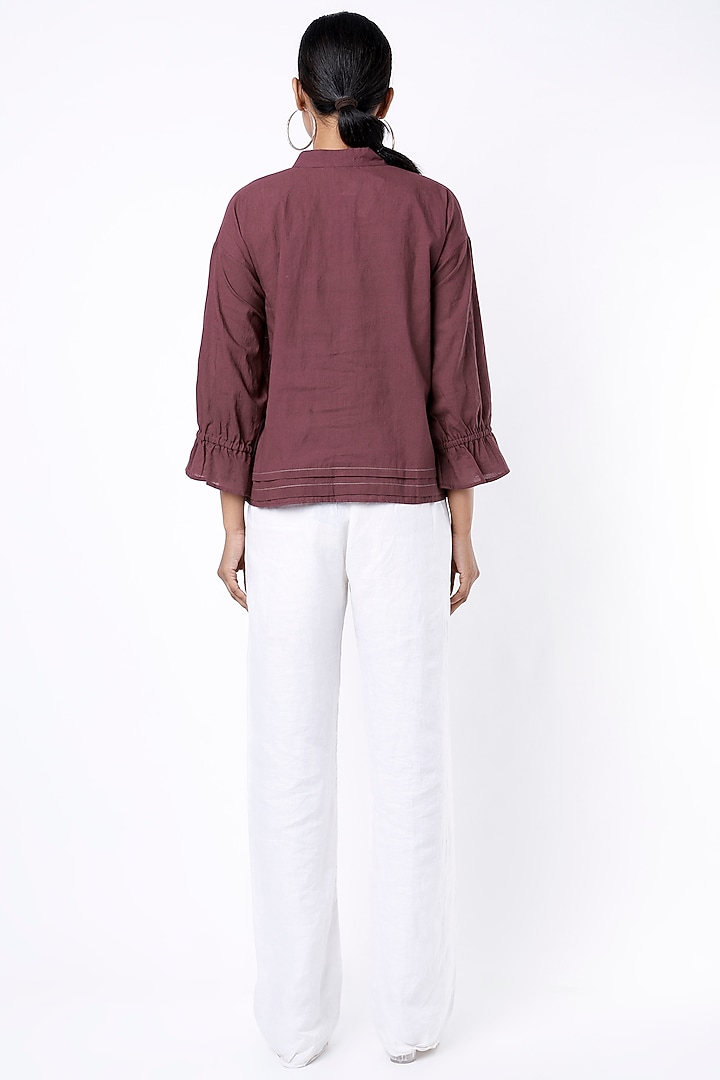 Wine Cotton Top by Lugda by DIHI at Pernia's Pop Up Shop 2024