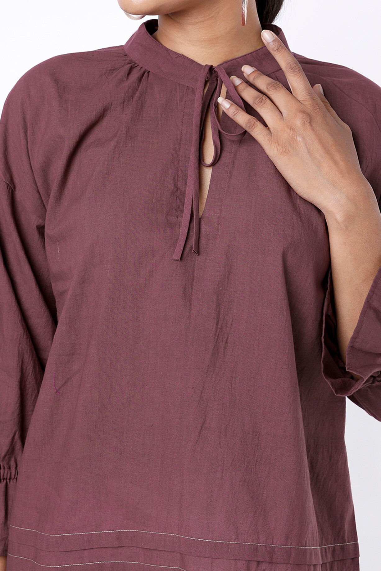 Wine Cotton Top by Lugda by DIHI at Pernia's Pop Up Shop 2024