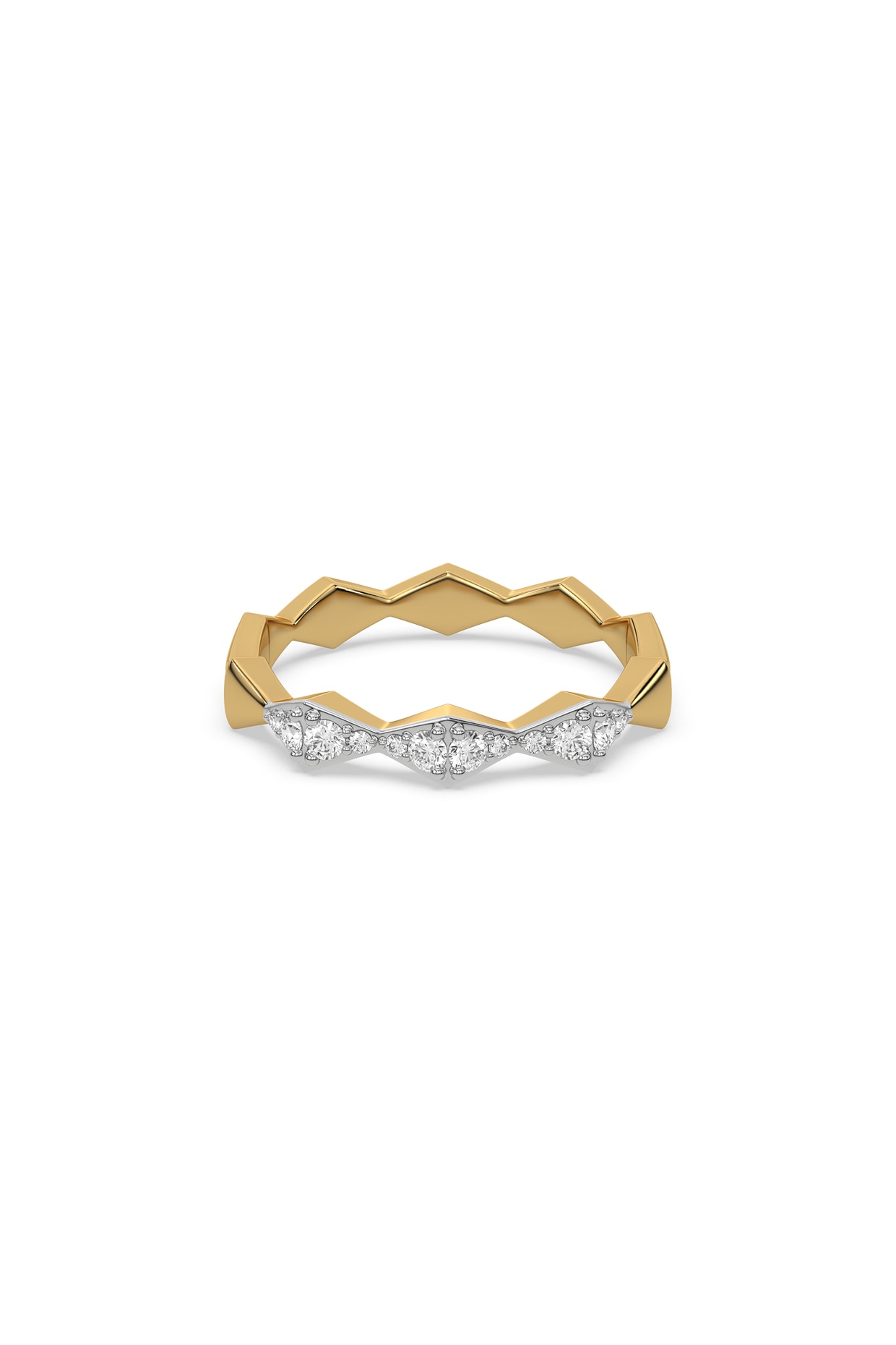 Gold Plated Lab-Brown Diamond Ring In Sterling Silver by Lukson at ...