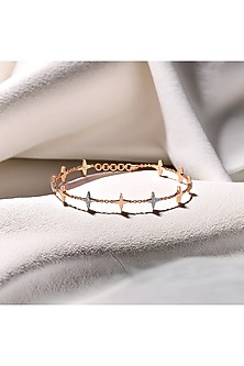 Gold Plated Lab-Grown Diamond Bracelet In Silver by Lukson at Pernia's ...