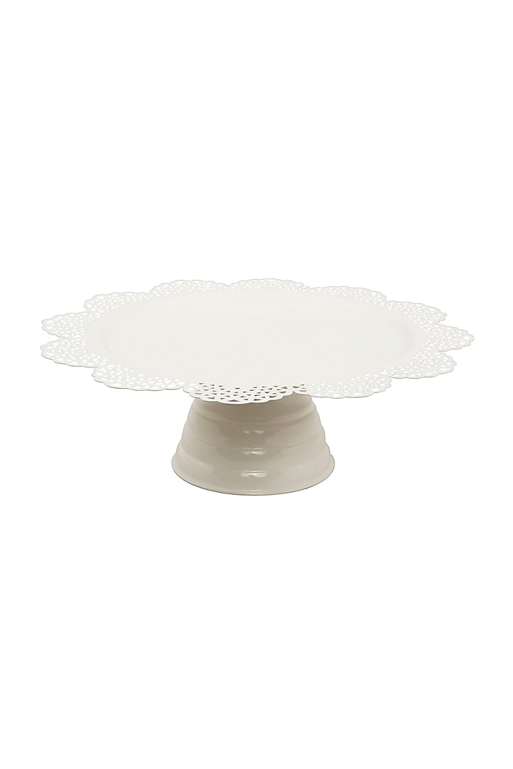 Elan Flourish Cake Stand with Server - Ivory by Living with Elan at ...