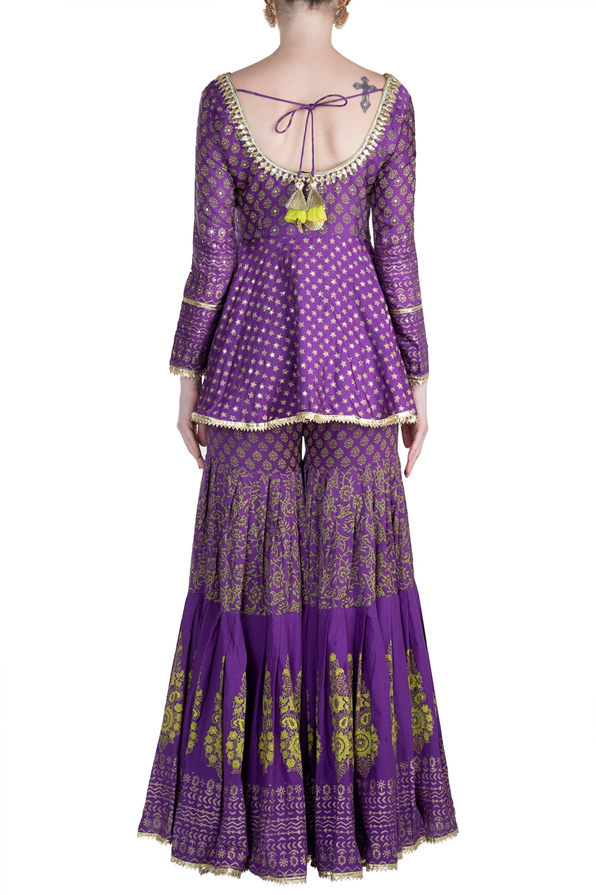 Purple Cotton Sharara Set Design by Maayera Jaipur at Pernia's Pop Up ...