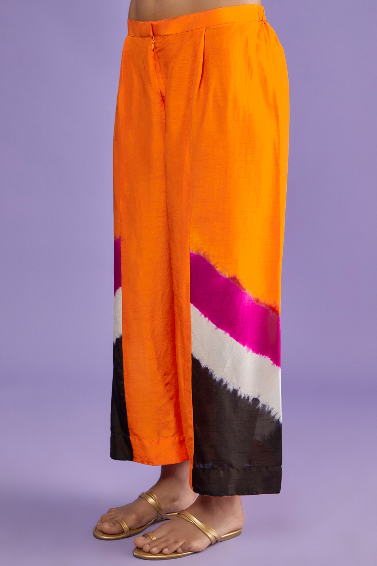 Multi-Colored Cotton Silk Tie-Dye Kaftan Set by Mahi Calcutta at Pernia ...