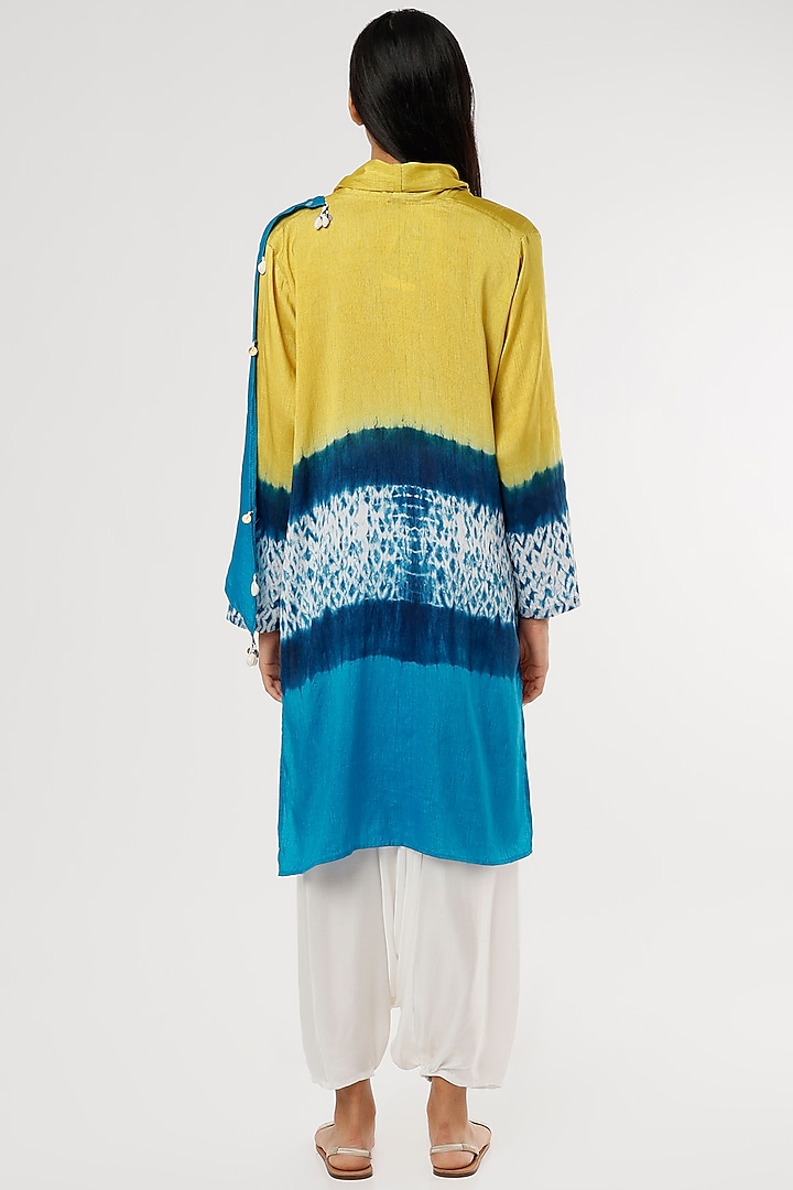 Ivory Satin Harem Pant Set by Mahi Calcutta at Pernia's Pop Up Shop 2025