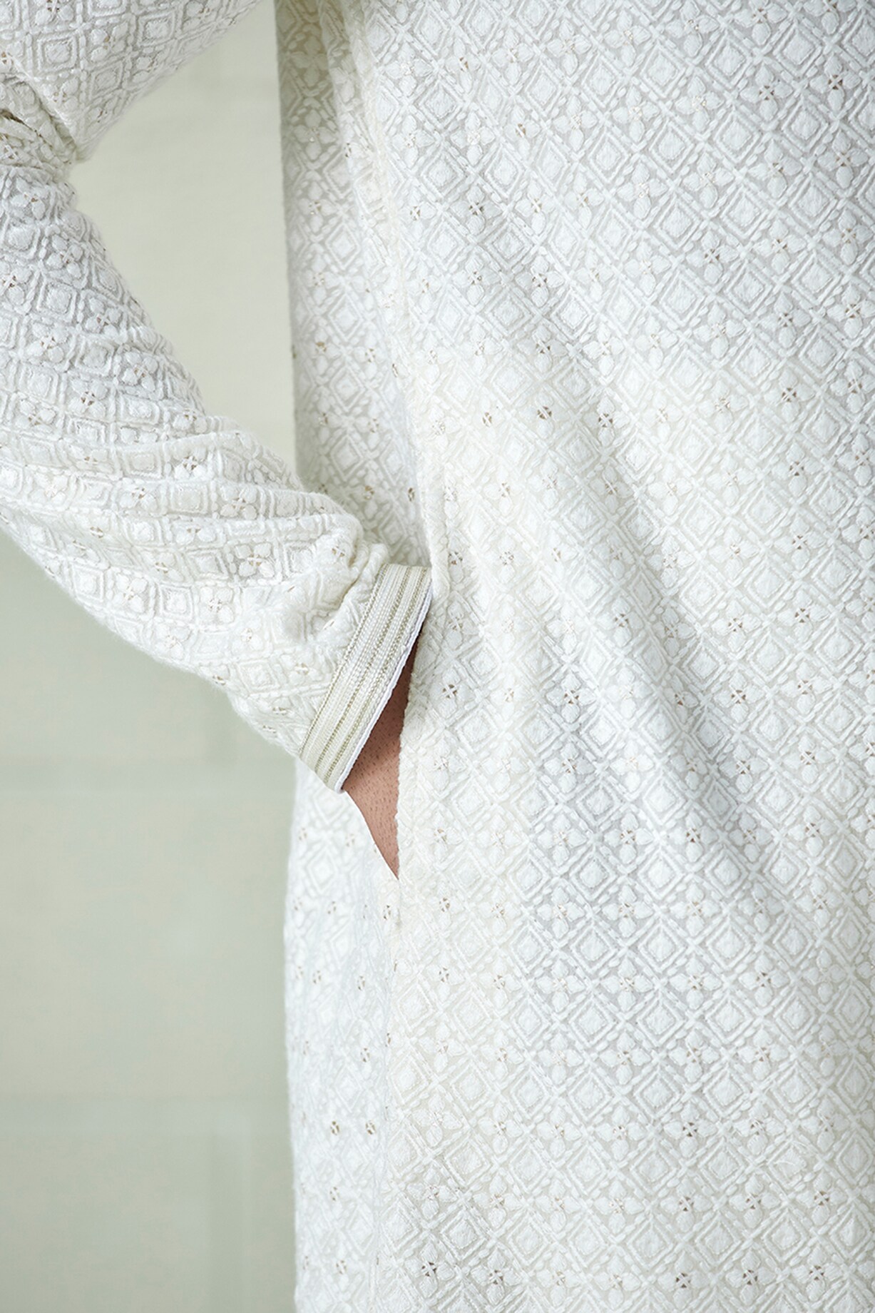 Buy Twamev White Georgette Chikankari Embroidered Kurta Set at Pernia ...