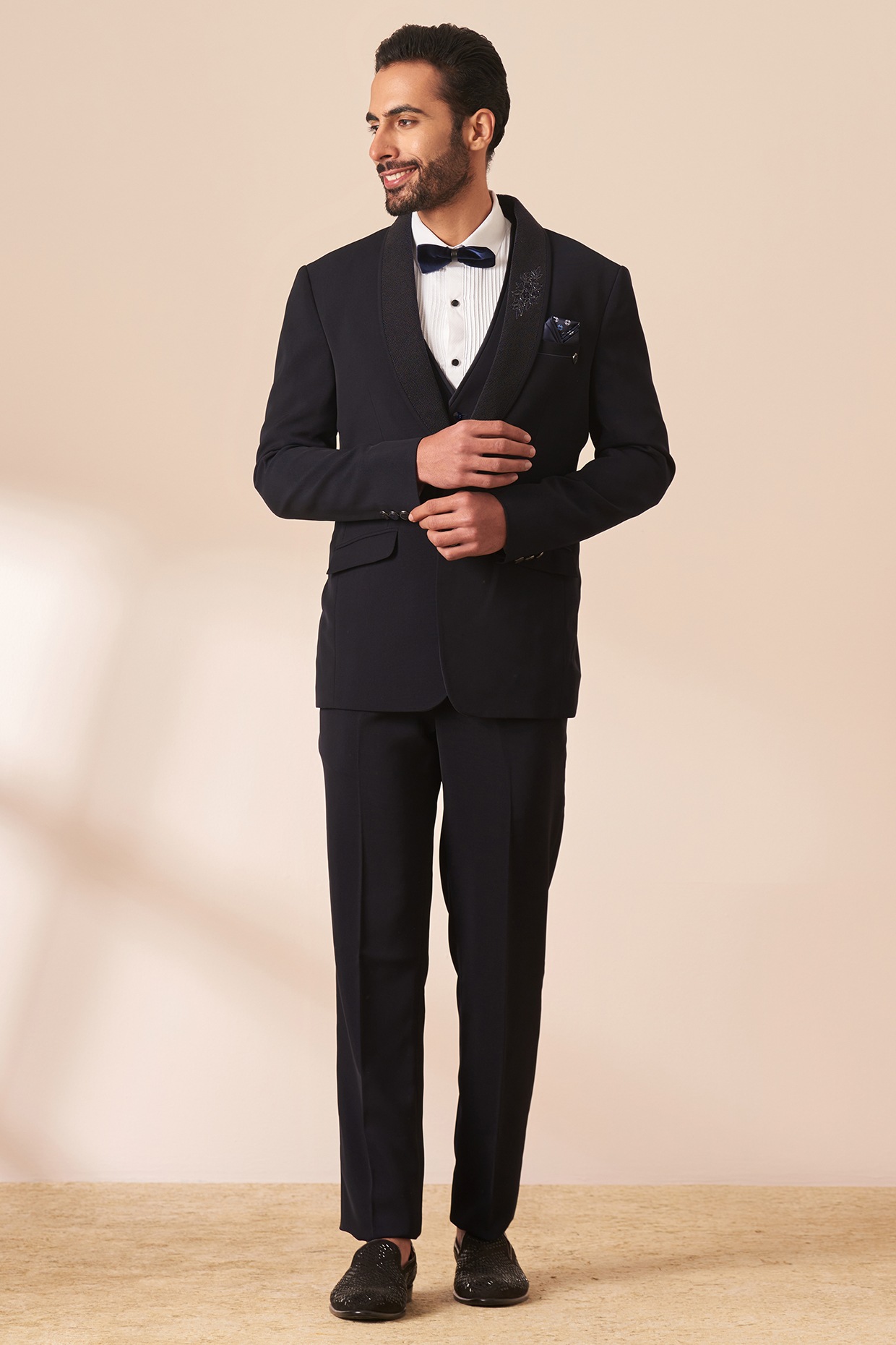 Prussian Blue Blended Rayon Blazer Set by Twamev at Pernia's Pop Up ...