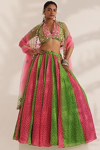 Bandhani Lehenga - Buy Latest Designer Collection of Bandhani Lehenga ...