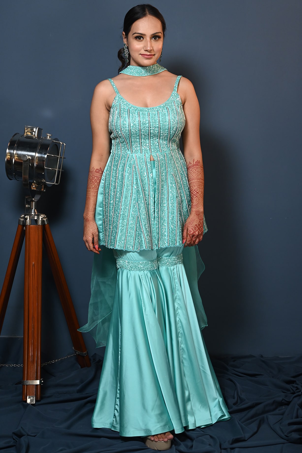 Green Silk Gharara Set by Maarya By Manisha Arya at Pernia's Pop Up ...