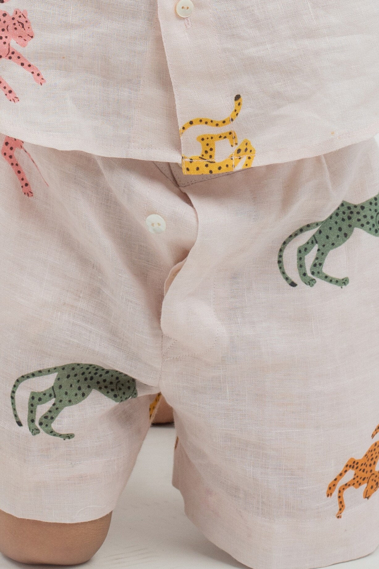 Light Pink Linen Co-Ord Set For Boys by MR BRAT at Pernia's Pop Up Shop ...