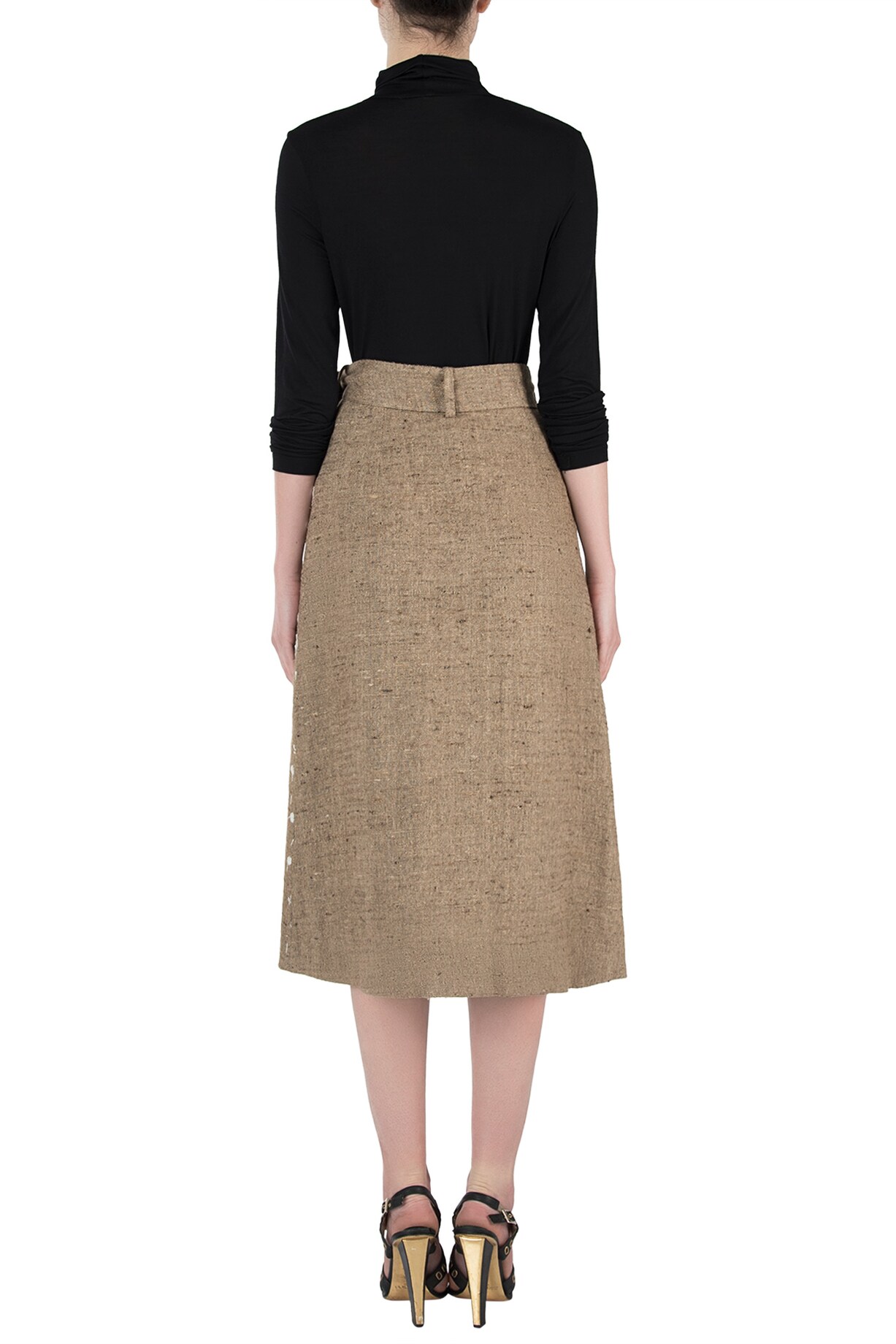 Butter rum embroidered skirt Design by Meadow at Pernia's Pop Up Shop 2024