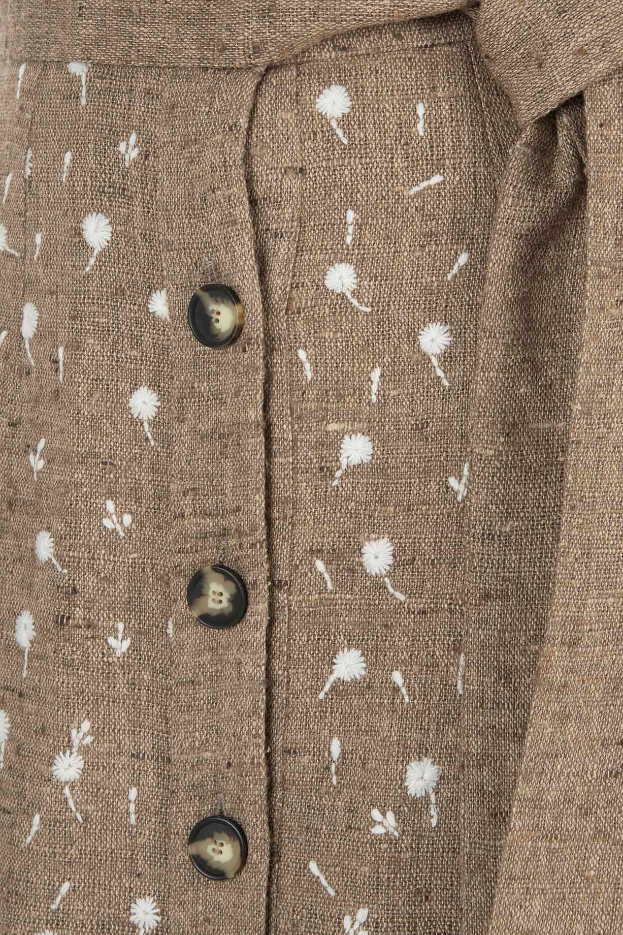 Butter rum embroidered skirt Design by Meadow at Pernia's Pop Up Shop 2024