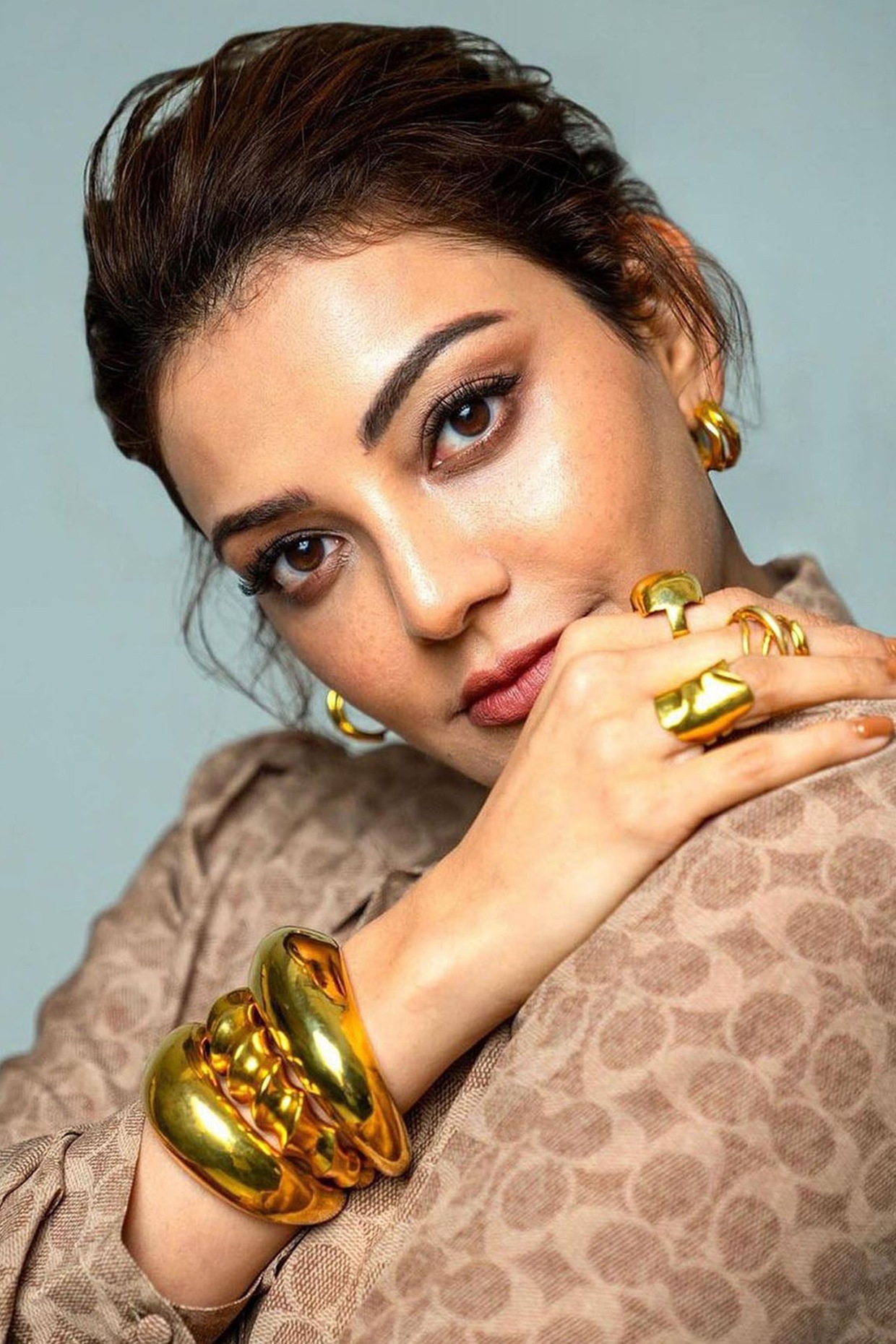 Gold Plated Handcrafted Cuff by Misho Design at Pernia's Pop Up Shop 2025