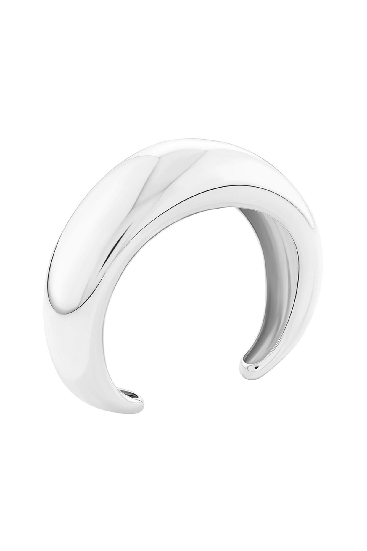 Silver Finish Handcrafted Cuff by Misho Design at Pernia's Pop Up Shop 2025