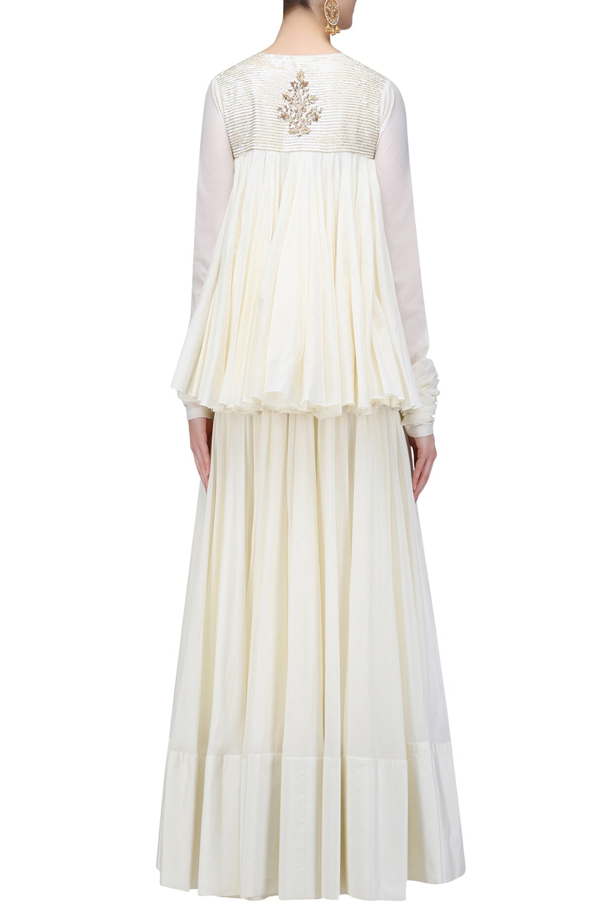 White and gold embroidered lehenga set available only at Pernia's Pop ...