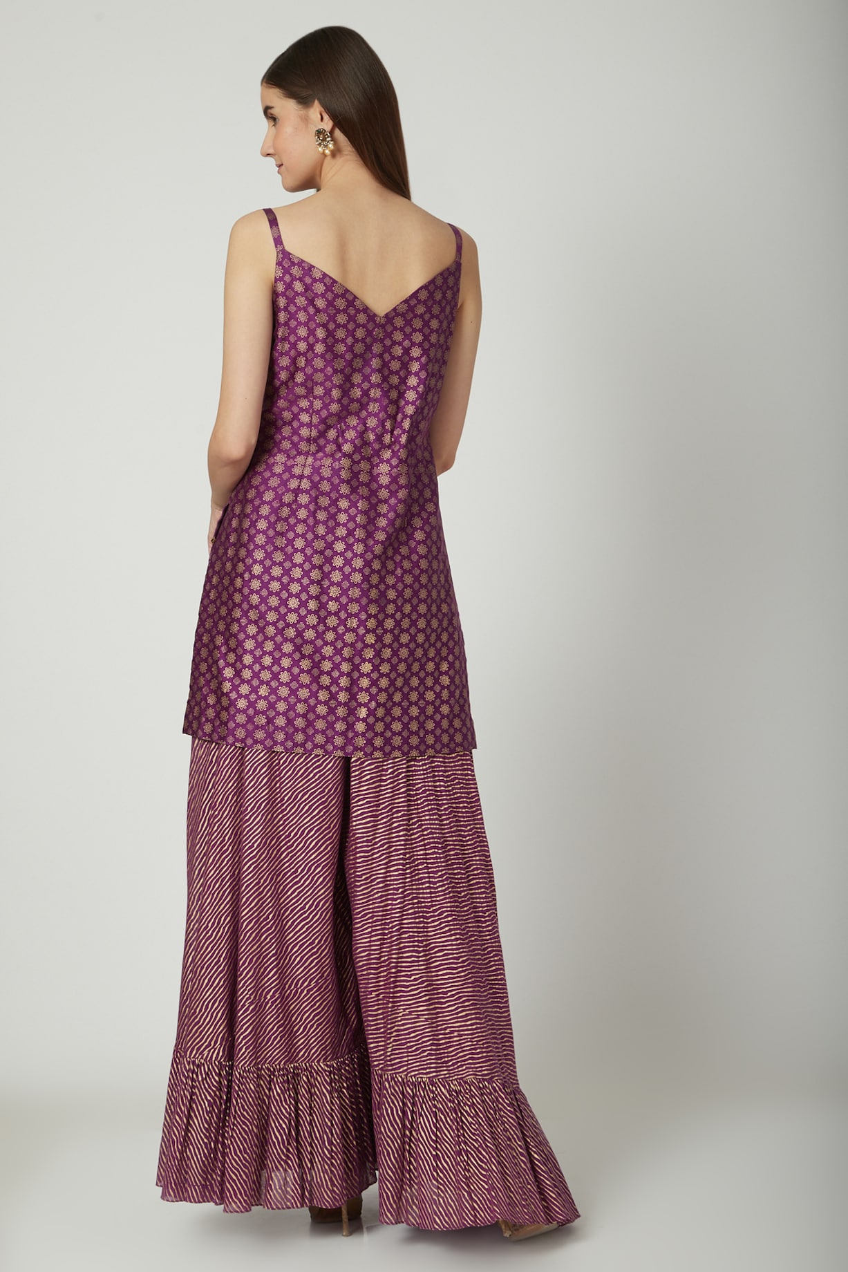 Purple Embroidered & Printed Kurta Set by Seema Nanda at Pernia's Pop ...