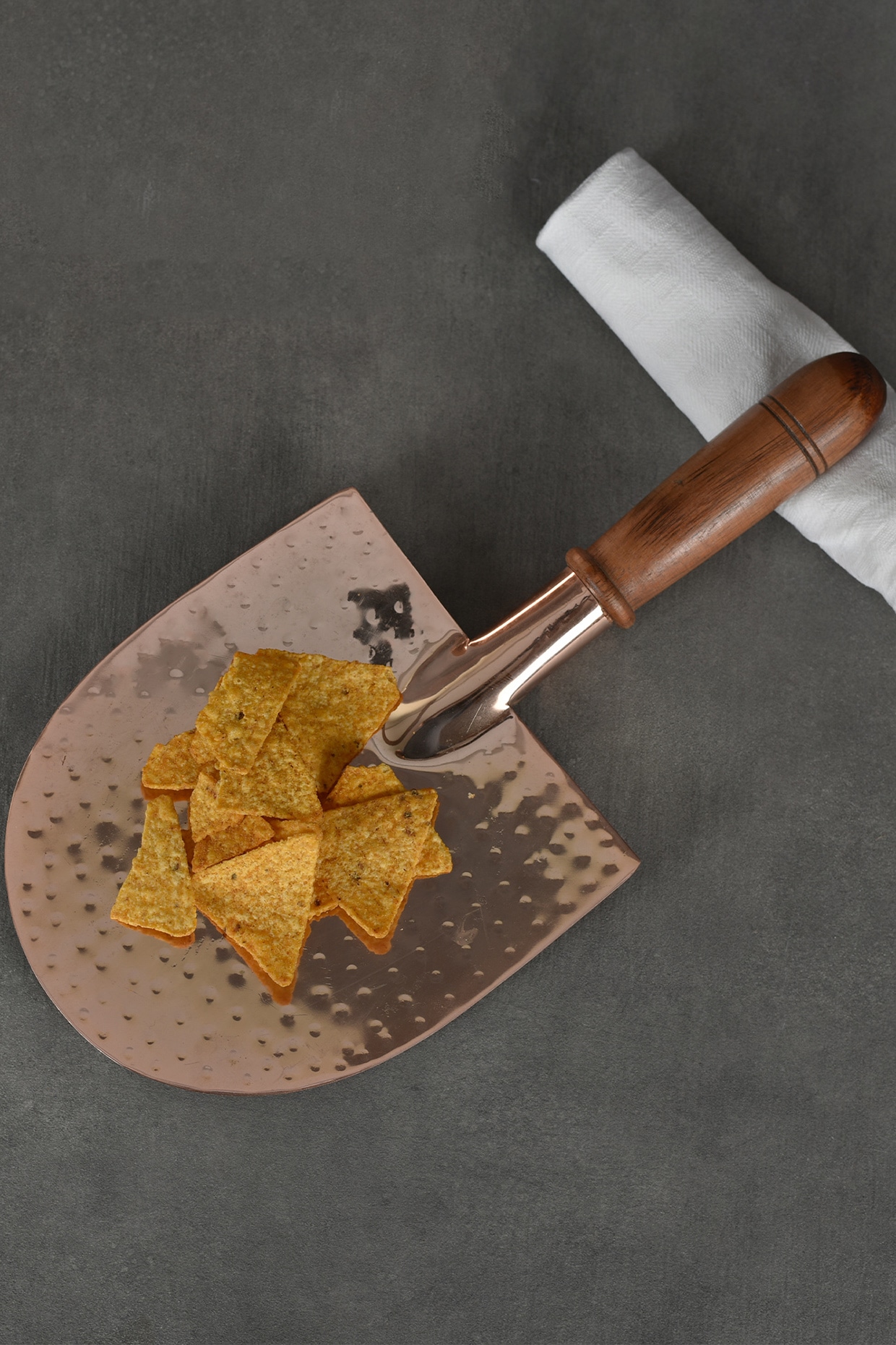 Brown Iron & Wood Spade Platter by Manor House at Pernia's Pop Up Shop 2025