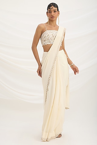 Buy Transparent Saree for Women Online from India's Luxury Designers 2025