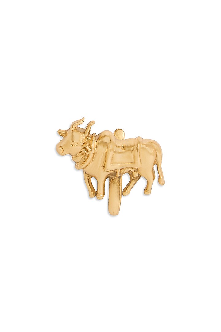 Gold Finish Cow Nose Pin by Masaba at Pernia's Pop Up Shop 2025