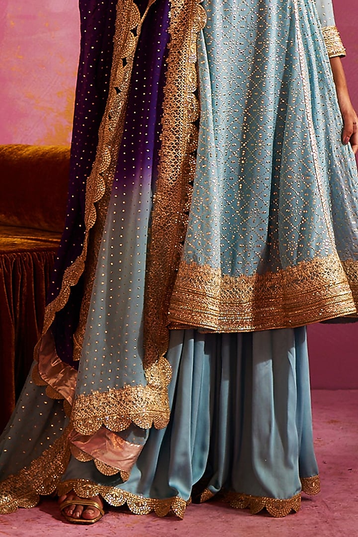 Bluebell Georgette Sharara Set by Mustard Moon by Neyha and Vrinda at ...