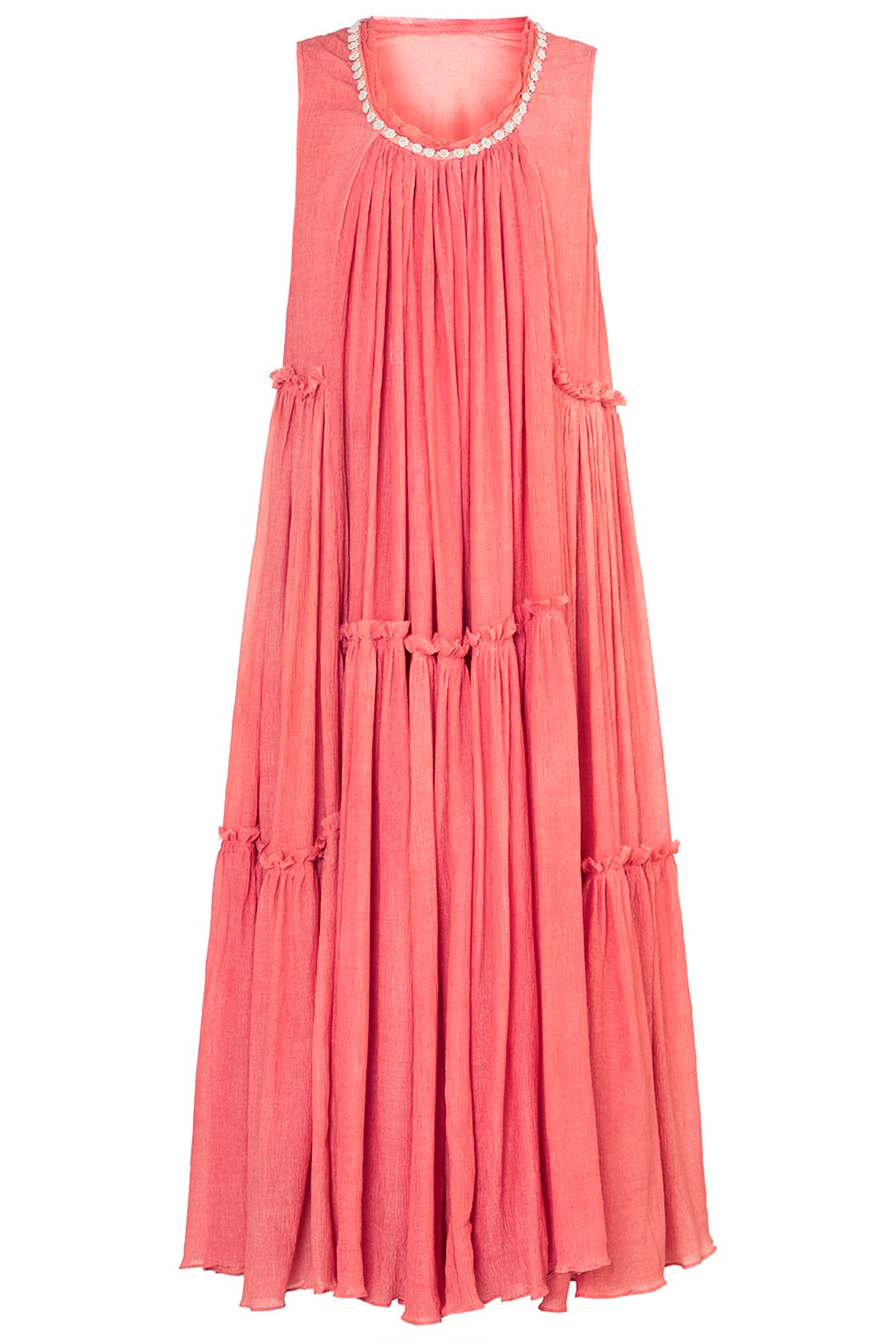 Carrot embroidered printed maxi dress by Myoho at Pernia's Pop Up Shop 2025