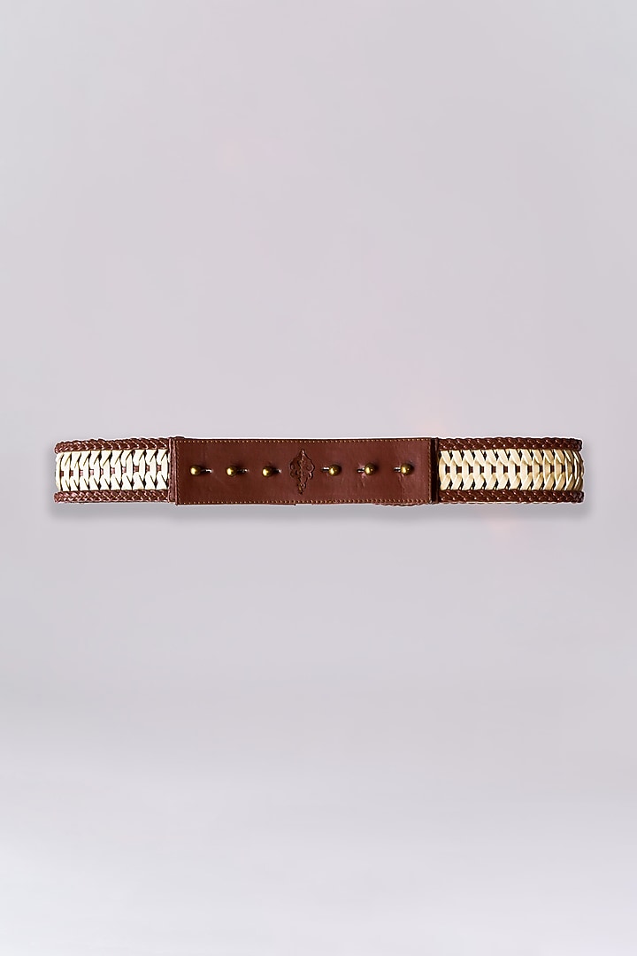 Rust Embellished Belt by S&N BY SHANTNU NIKHIL Accessories at Pernia's ...