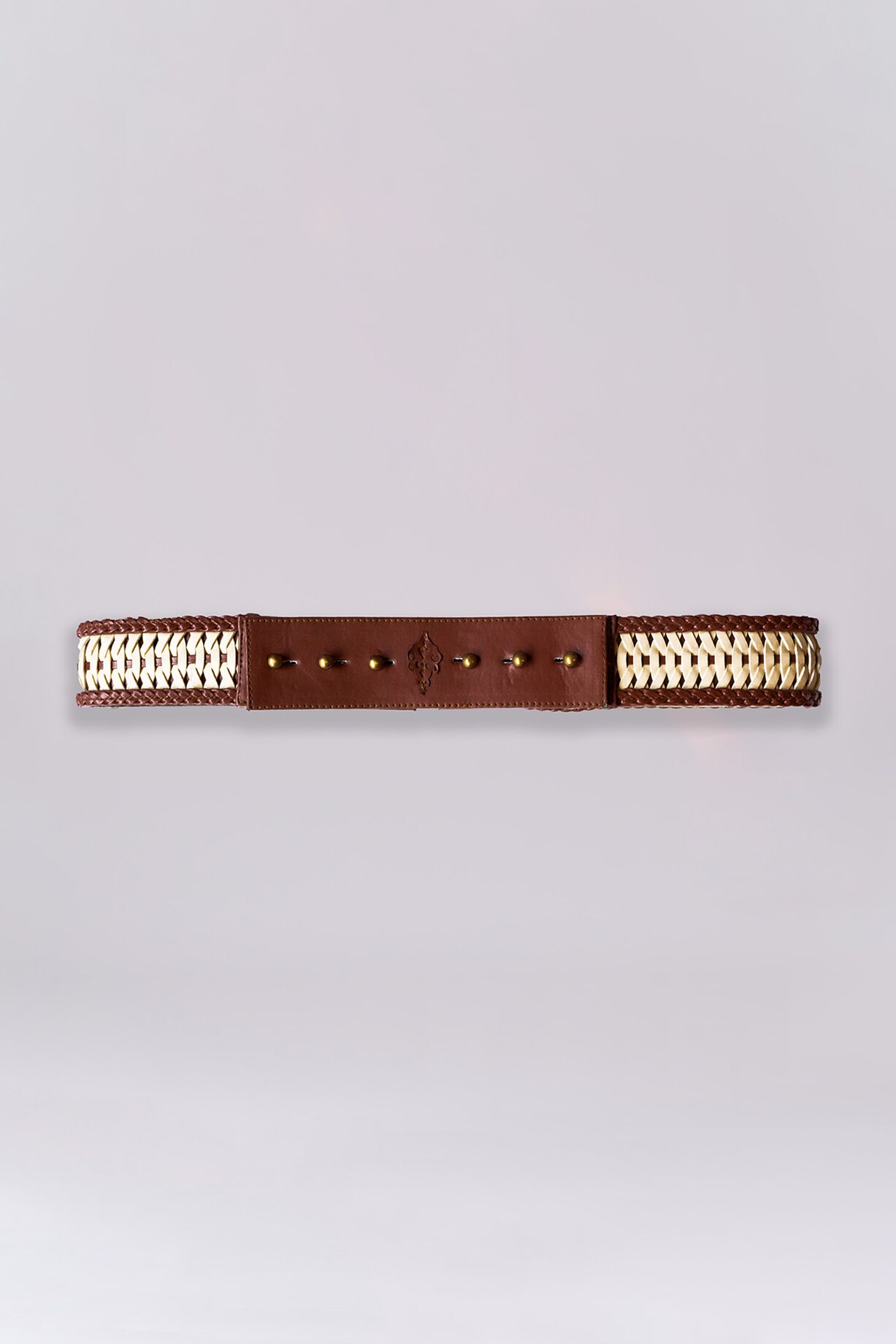 Rust Embellished Belt by S&N BY SHANTNU NIKHIL Accessories at Pernia's ...