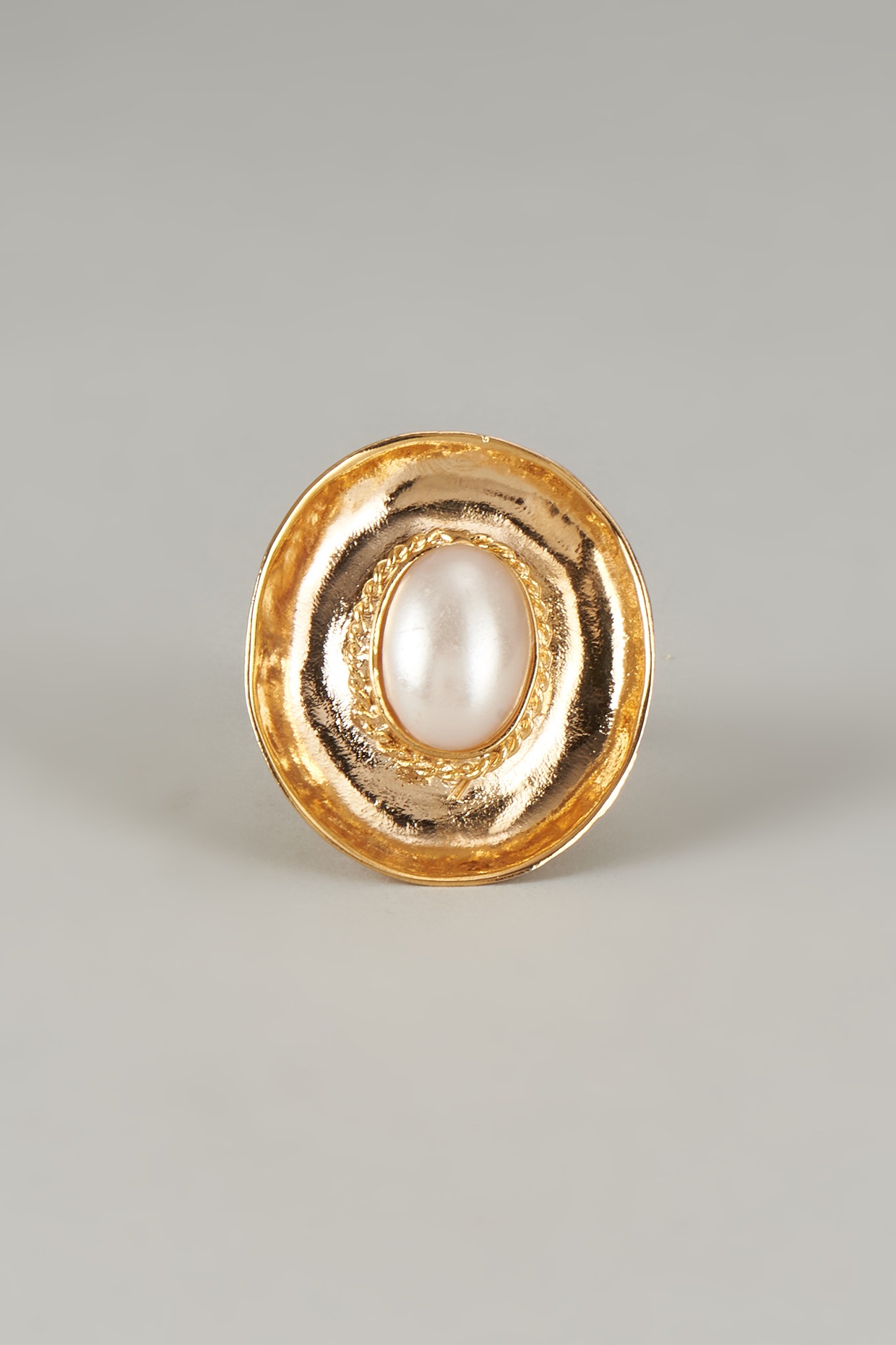 Gold Plated Pearl Ring by Nepra By Neha Goel at Pernia's Pop Up Shop 2025